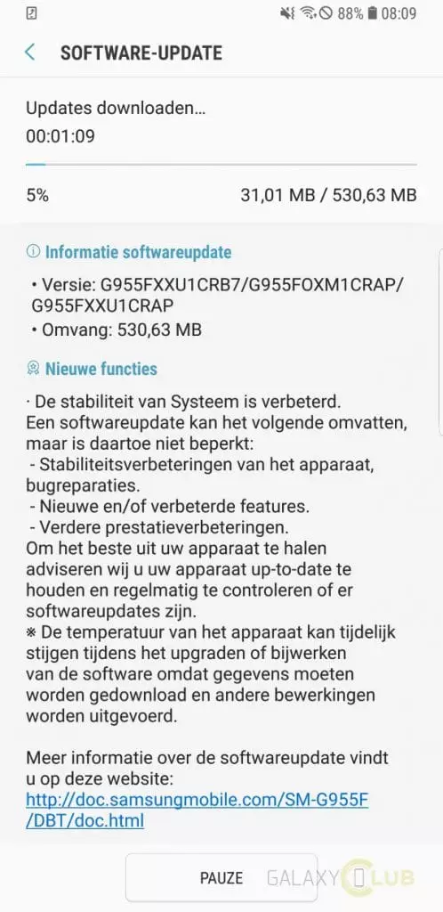 Samsung Galaxy S8 a Galaxy S8 + Obnovit do Android 8.0 Oreo 10132_2