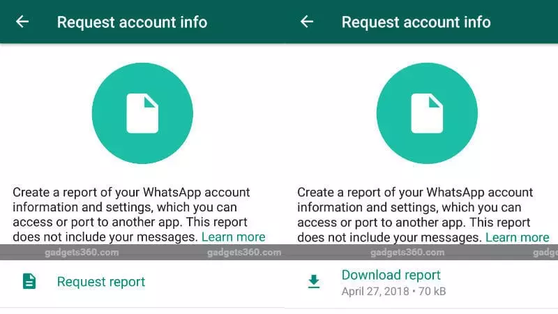 De nieuwe WhatsApp kan alle persoonlijke informatie downloaden, inclusief geheim 10221_2