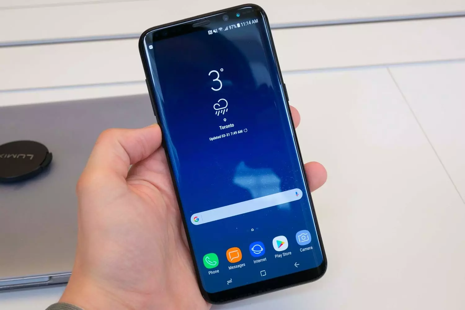 Samsung Galaxy S8 crushed almost twice due to Galaxy S9 10529_1