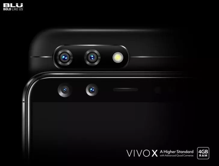 Tilkynning Blu Vivo X - Góð hlýtt snjallsími með tveimur tvöföldum myndavélum 10766_3