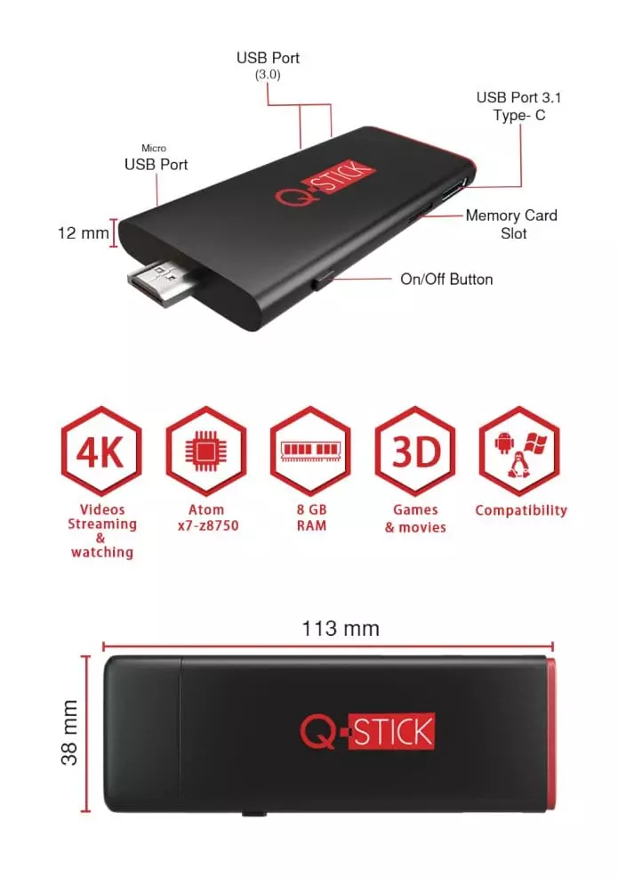 Nowy prawdziwy komputer w systemie Windows 10 był mniejszy niż smartfon. 11216_4