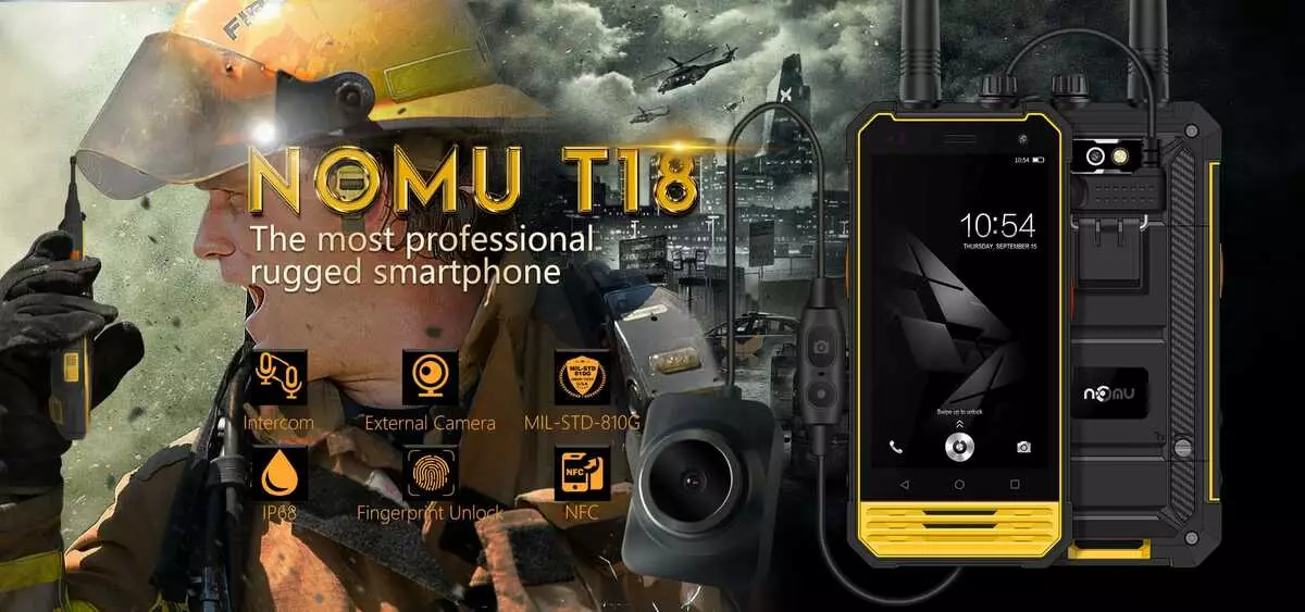 מעלדן NIMU T18 - אַ סטאַנינג ביליק סמאַרטפאָנע מיט NFC, IP68 האָוסינג און אַ ראַדיאָ פונקציע 11757_1