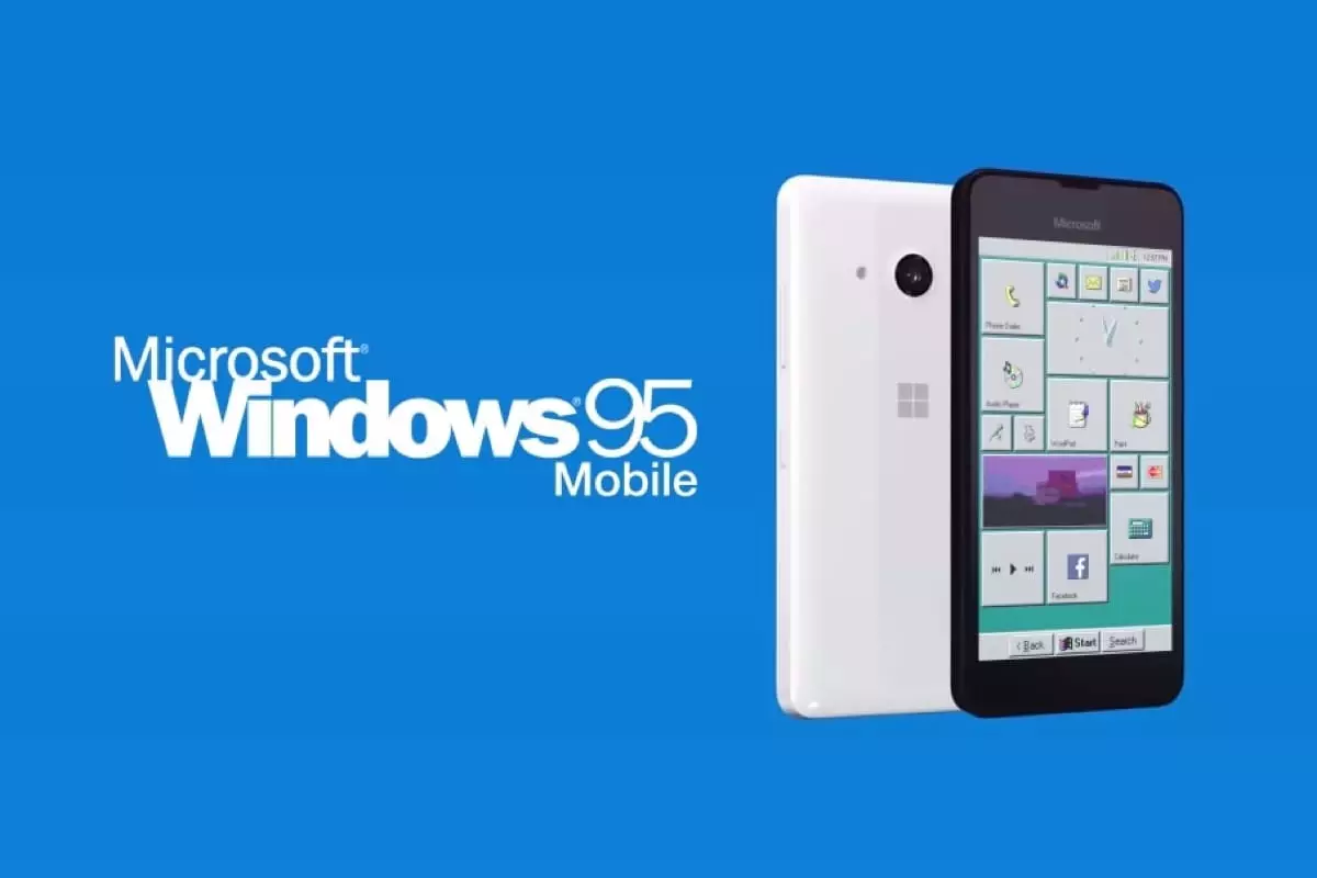 smartphones incrible en Windows 95 mostrou por primeira vez en video 12099_1