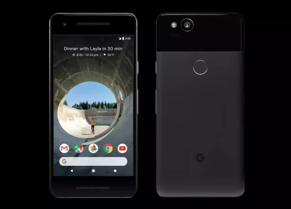 Fógraíocht Google Pixel 2 agus Pixel 2 XL - Barr Fóinphótaí ar Android 8.0 Oreo 12259_2