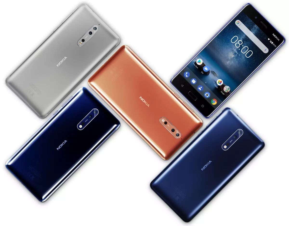 Россиядә Nokia 8 бәясе ошый, һәм сату башы инде бик тиз 12282_1