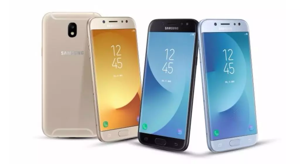 Samsung Galaxy J3, Galaxy J5 kaj Galaxy J7 (2017) Smartphones (2017) estas oficiale prezentitaj. 12980_2