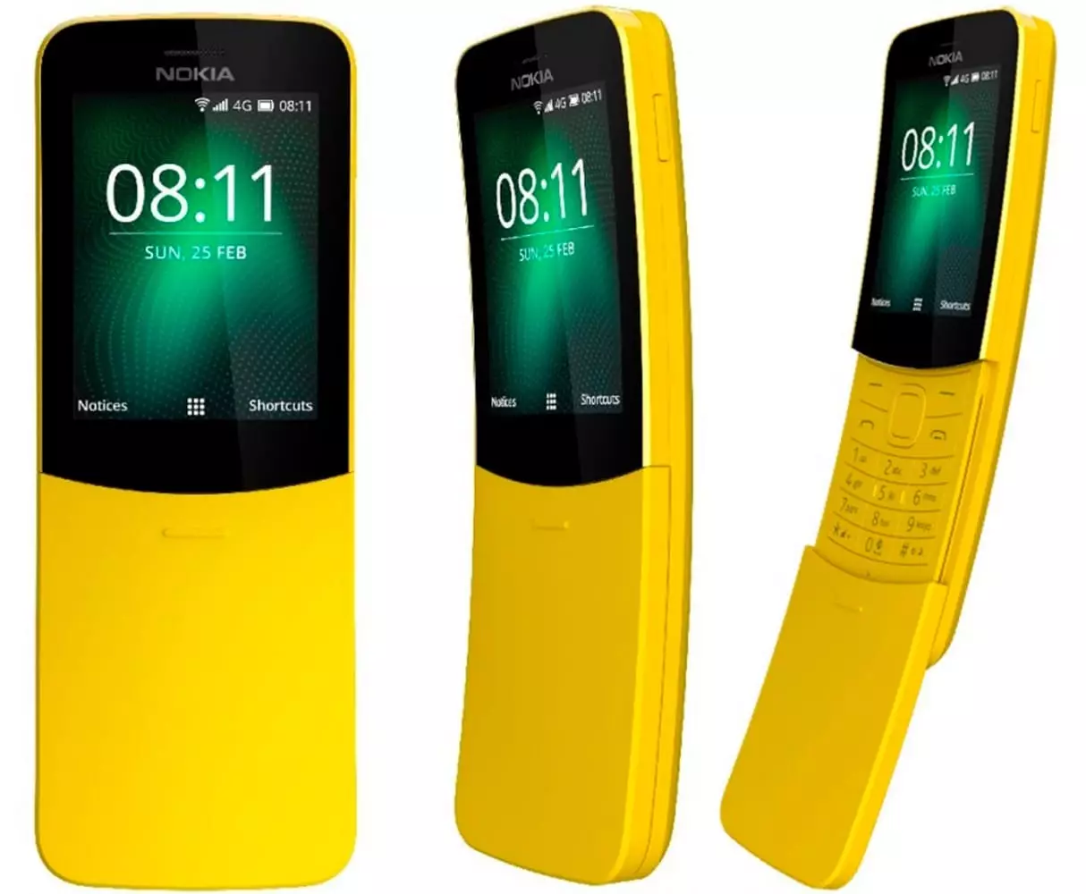 Telefone lendário Banana Nokia 8110 4G recarregado foi à venda na Rússia 13109_2