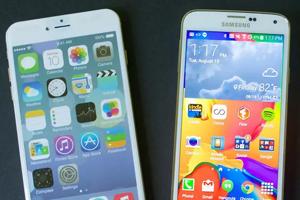 "Android" išmaniųjų telefonų savininkai nevyksta į "iPhone 6" ir "iPhone 6 Plus"