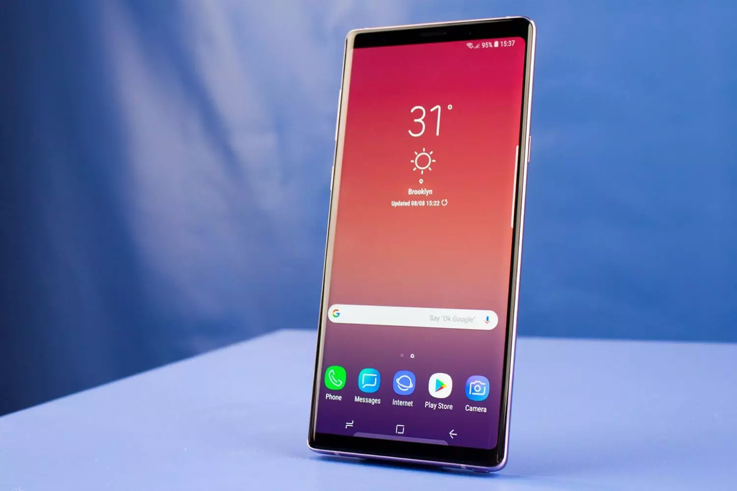 Samsung Galaxy Note 9-ը մեծության կարգադրություն էր, քան iPhone X- ը 13658_1