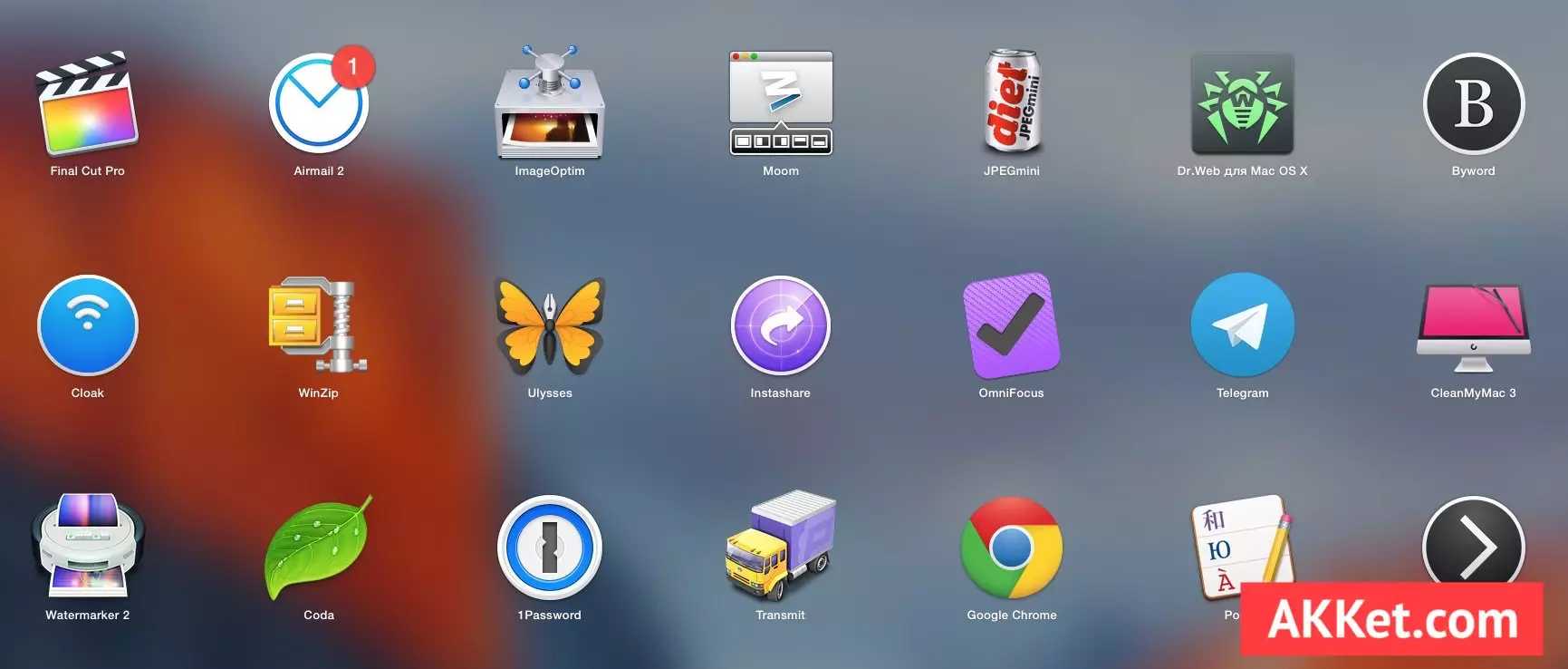 OS X Apps Akket.com רוסיה סקירה אל Capitan רקעים 2