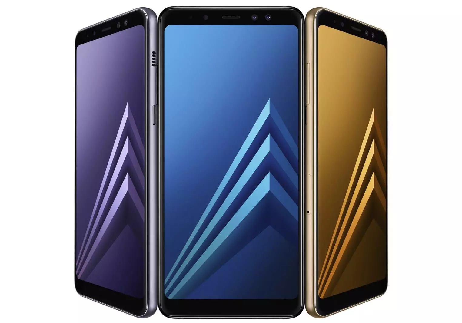 Kushomeka kushomeka kwe smartphones galaxy a8 (2018) uye girazi a8 + (2018), iyo inovanda samsung 14082_1