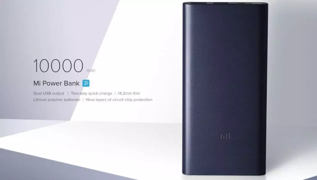 Bateri mudah alih Xiaomi mi Power Bank 2I telah dijual dengan harga yang sangat rendah hati 14735_2