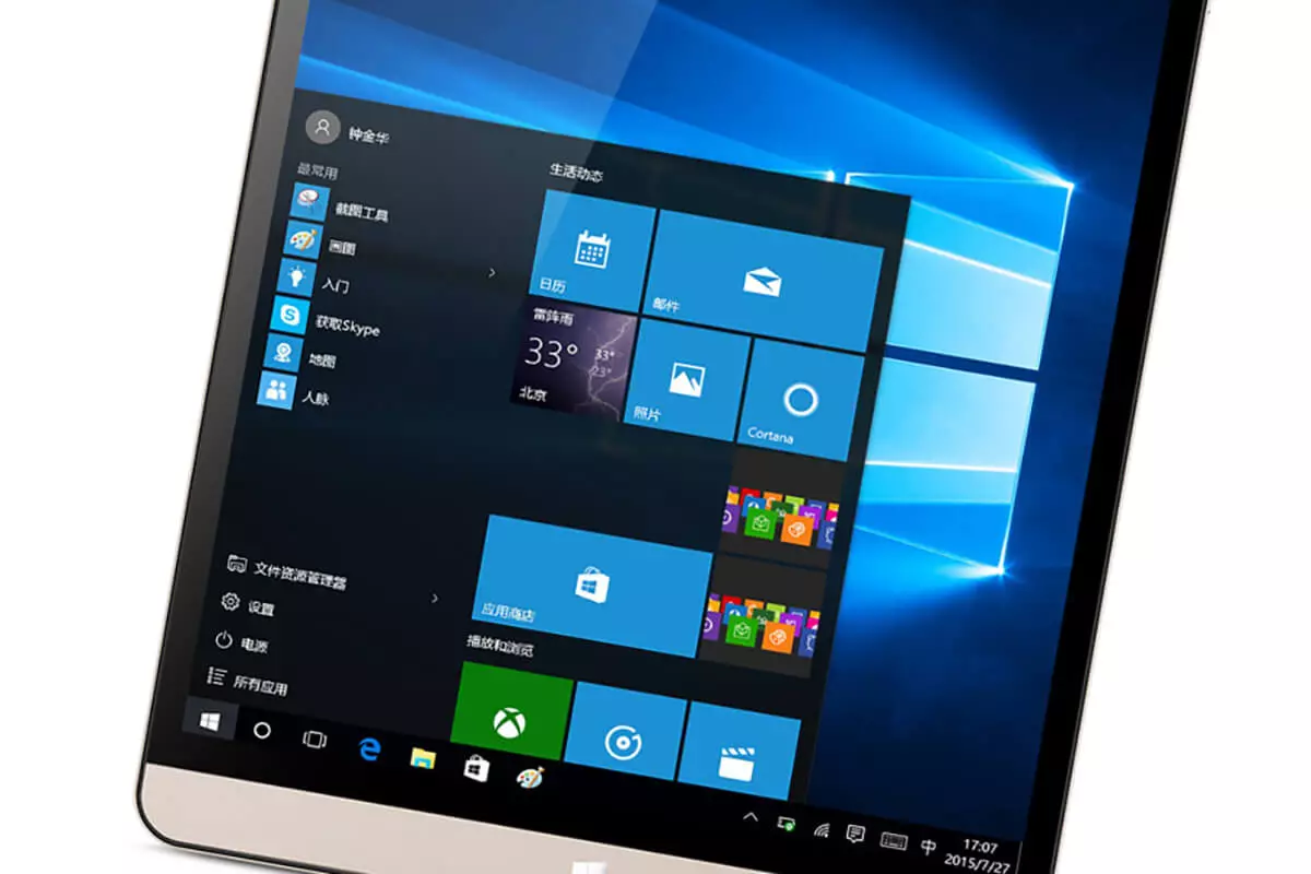 Tablet ONDA V919 האוויר ב- Windows 10 ירד ב -62%