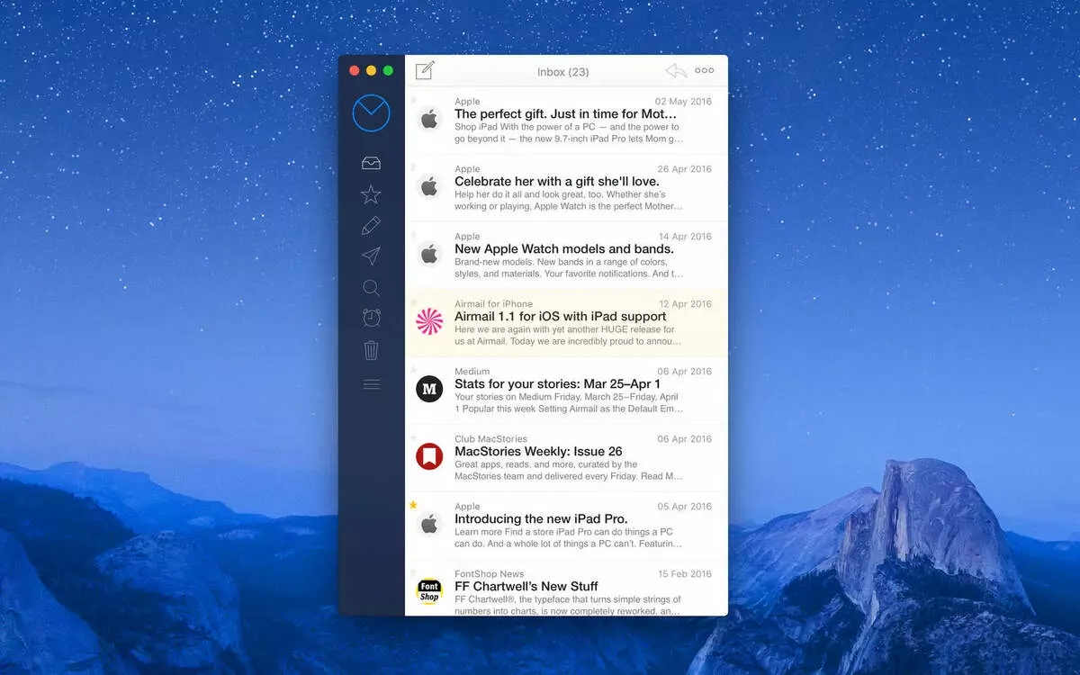 Apple Airmail 3.0 ดาวน์โหลด Mac