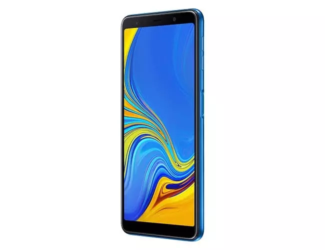 Samsung Galaxy A7 (2018) dia aseho amin'ny fakantsary telo sy ny scanner 14942_4