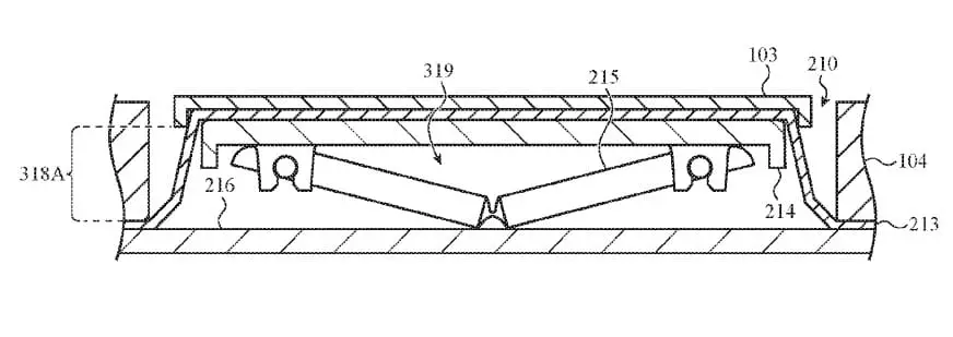 Tastiera e re Apple MacBook do të ndalojë rrëshqitje në sajë të teknologjisë së re. 15268_4