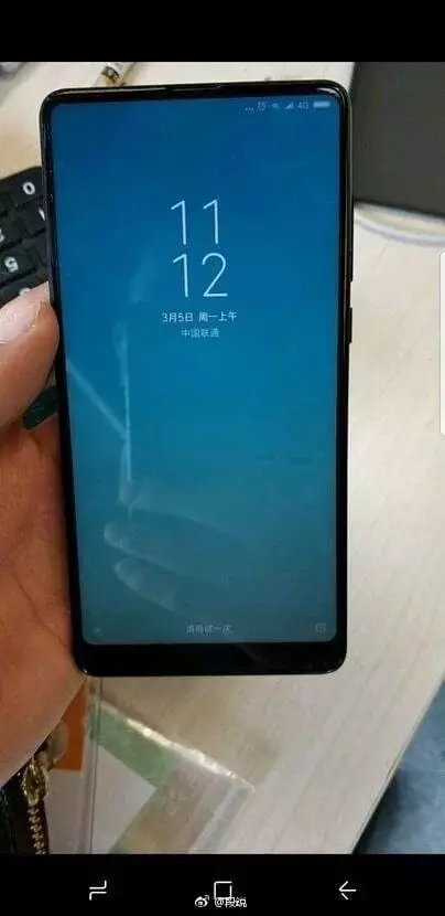 Echte Xiaomi Mi mix 2s op nije live foto's fan alle kanten 15768_2