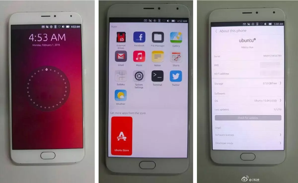 Meizu Pro 5 Ubuntu ламс 3