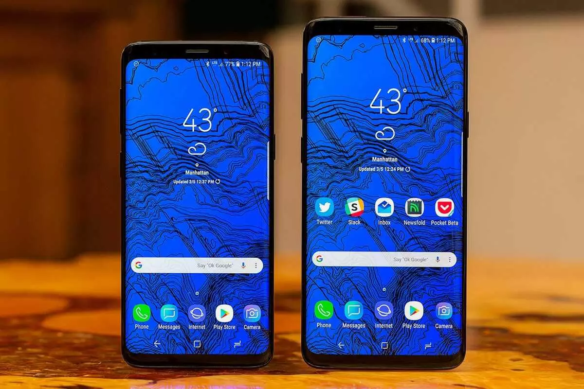 Samsung Galaxy S9 ва Galaxy S9 + навсозӣ ба аввалин нармафзори нав 15925_1