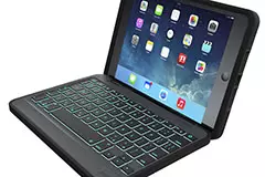 Keyboard backlit folio folio kanggo iPad Air lan iPad mini