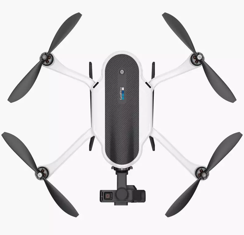 GoPro hais Flying Karma ya Drone thiab Hero5 lub koob yees duab nrog lub suab Control