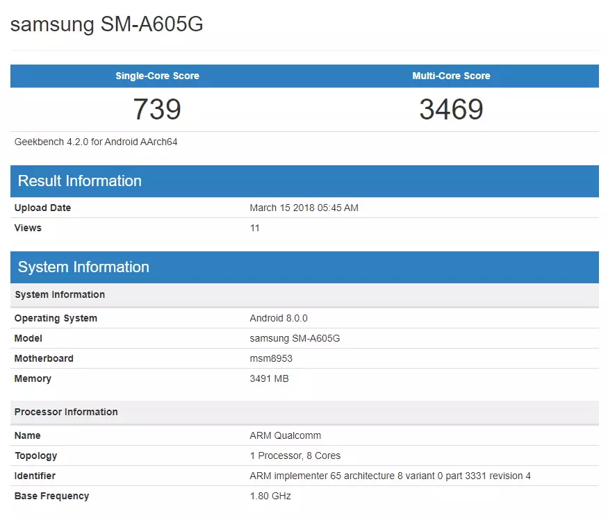 Samsung Galaxy A6 at Galaxy A6 + na may isang cramless screen ay malapit nang ibenta 17079_3