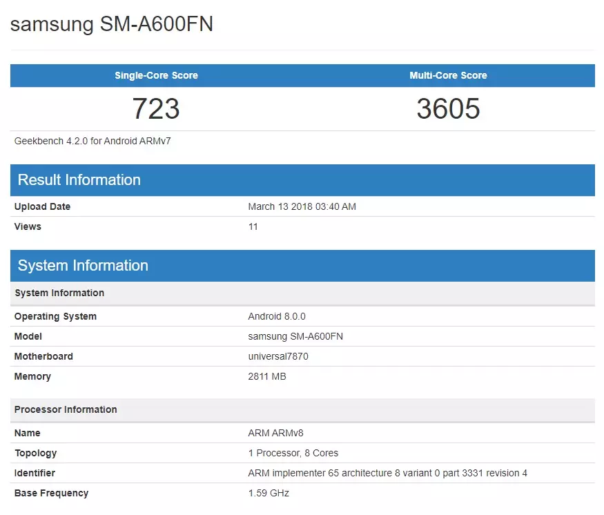 Samsung Galaxy A6 og Galaxy A6 + með crameless skjár mun brátt fara í sölu 17079_4