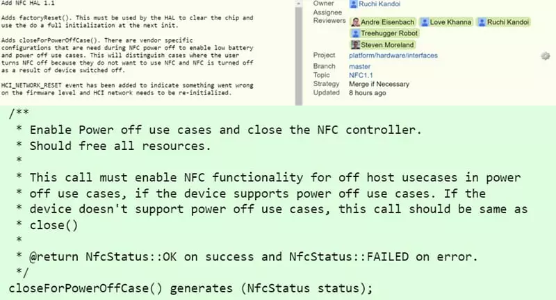 En smartphones sur Android 9.0 PI, la NFC-modulo ne plu konsumos baterion 17114_3