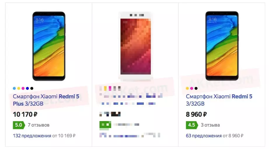 Pagpalit Xiaomi Redmi 5 ug Redmi 5 Plus sa Russia mahimo na karon sa usa ka madanihon nga presyo 17156_5