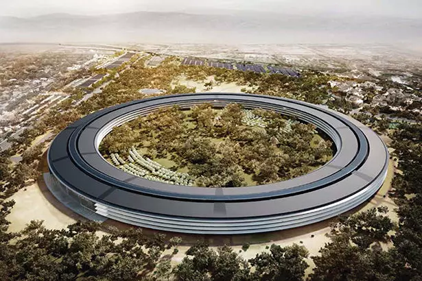 Gipatik nga lab-as nga litrato gikan sa Apple Campus 2 Construction