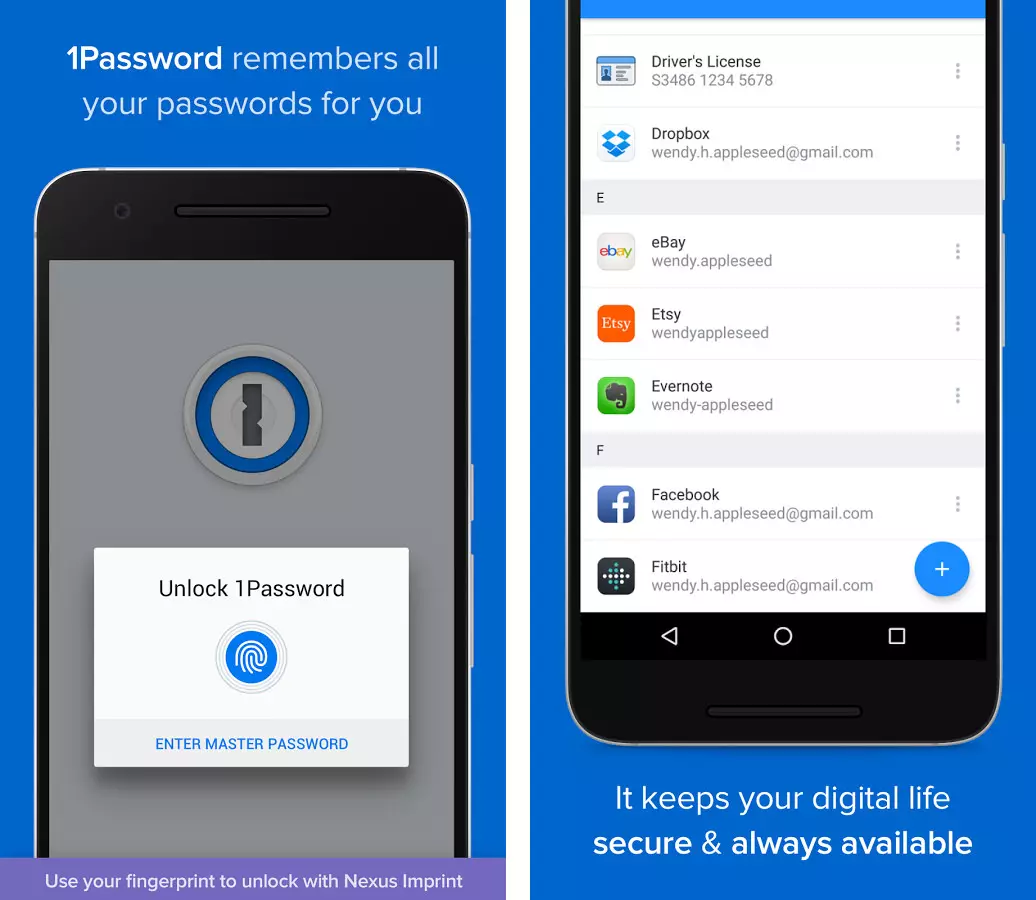 1Password za Android 6.0 Material Design Download