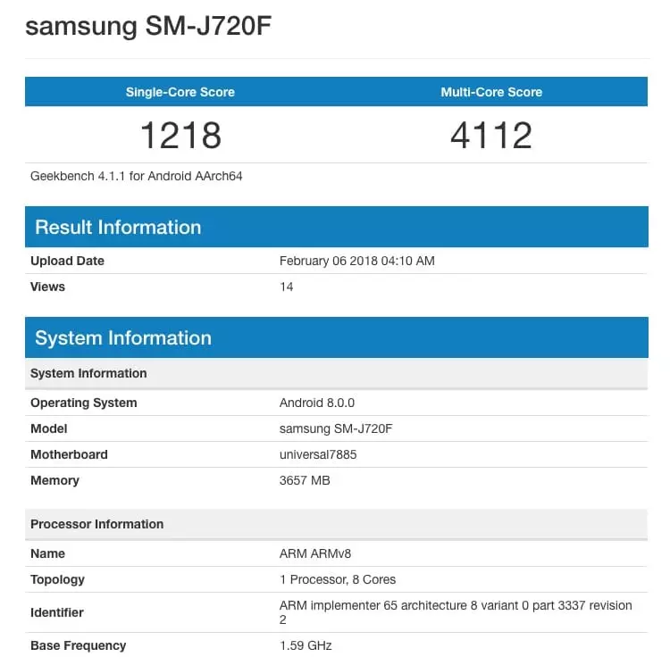 Samsung Galaxy J7 (2018) savdo boshlanishiga tayyor 17992_5