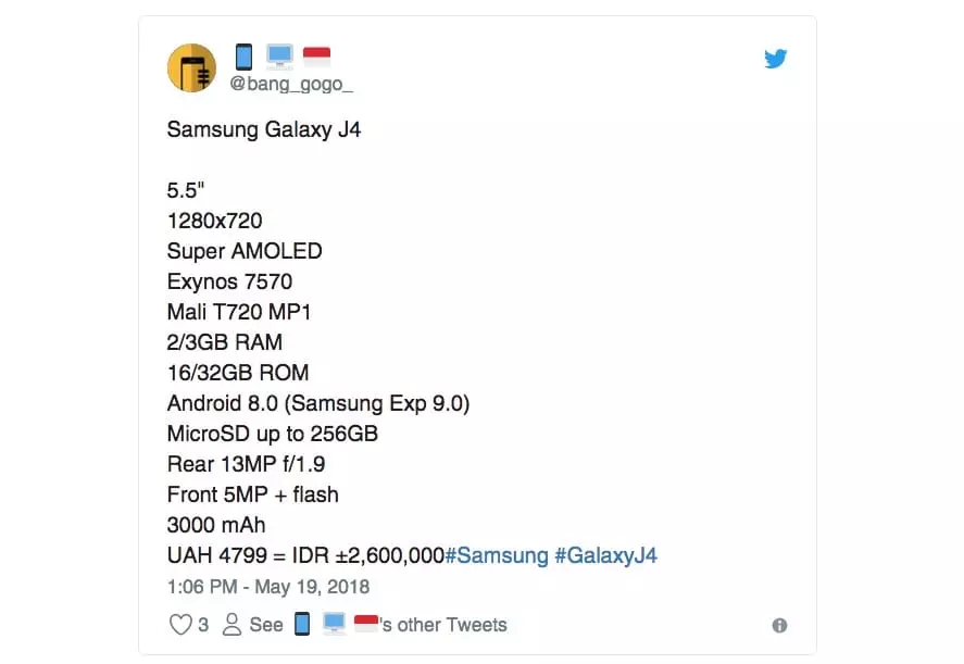 Samsung Galaxy J4: Celotne specifikacije, slike in cena 18574_8