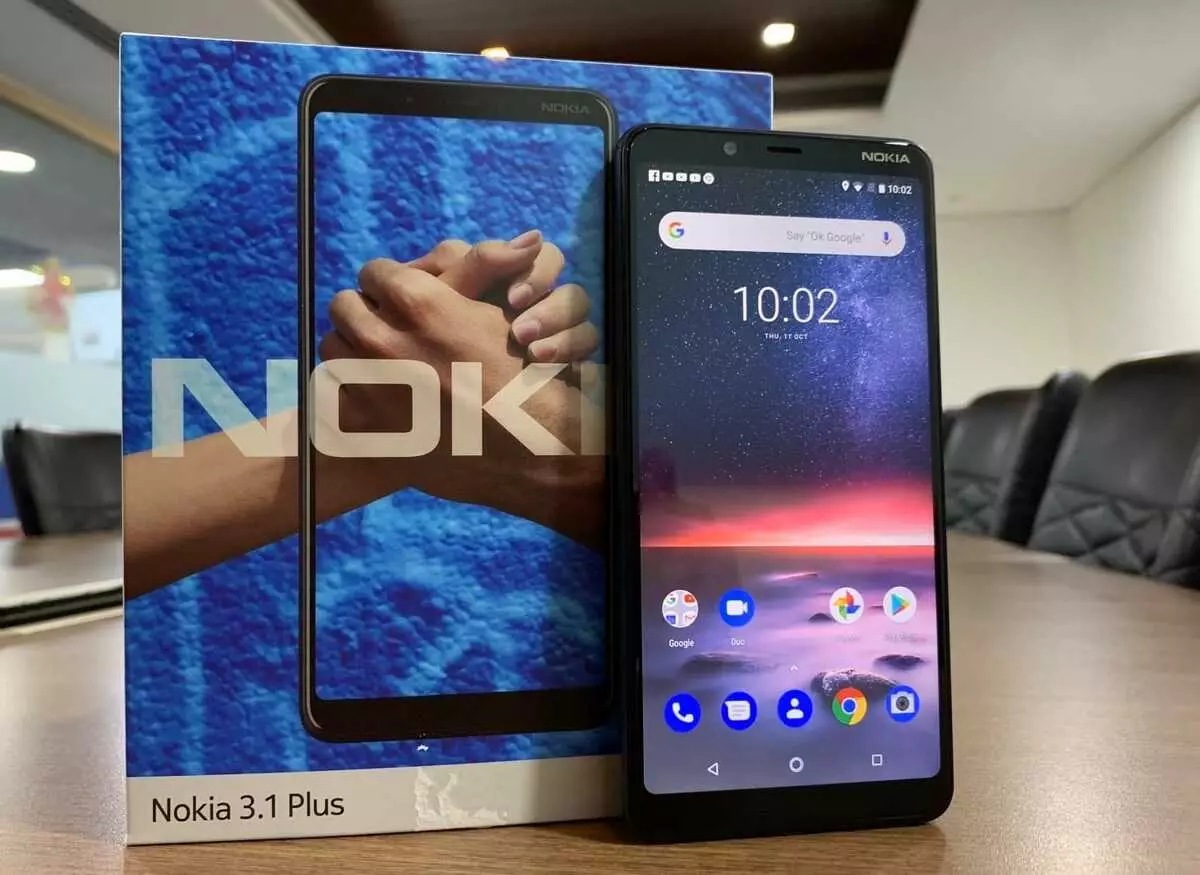 ရသုံးမှန်းခြေငွေစာရင်း Nokia 3.1 Plus နှစ်ဆကင်မရာနှင့် NFC တို့ပါ 0 င်သည် 19347_1