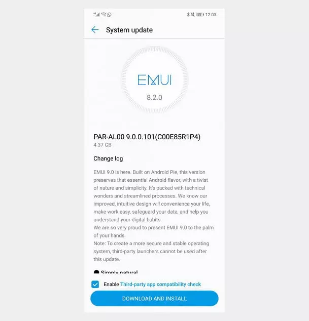 Huawei пусна финалната фърмуера EMUI 9.0 въз основа на Android Pie 19376_2