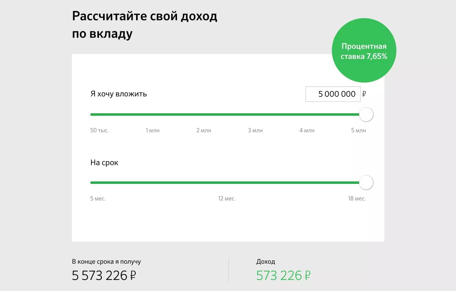 Sberbank lanzou unha contribución rendible cunha gran taxa de xuros 19709_3