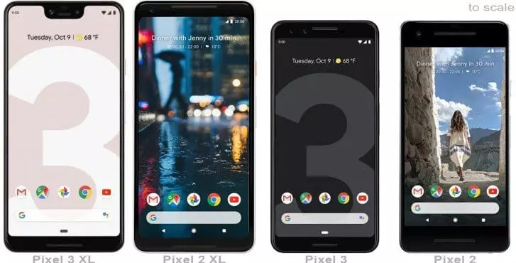 Telefoonka casriga casriga ah ee Google Pixel 3 iyo Pixel 3 XL ayaa si rasmi ah loogu matalaa 20941_2