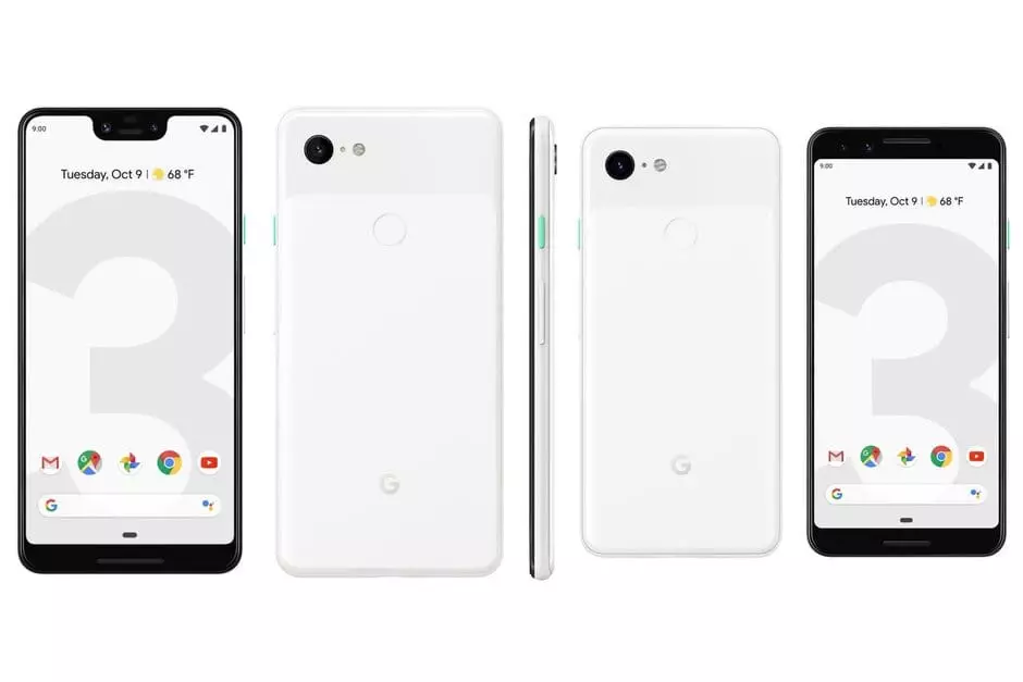 စမတ်ဖုန်းများ Google Pixel 3 နှင့် Pixel 3 XL ကိုတရားဝင်ကိုယ်စားပြုသည် 20941_4