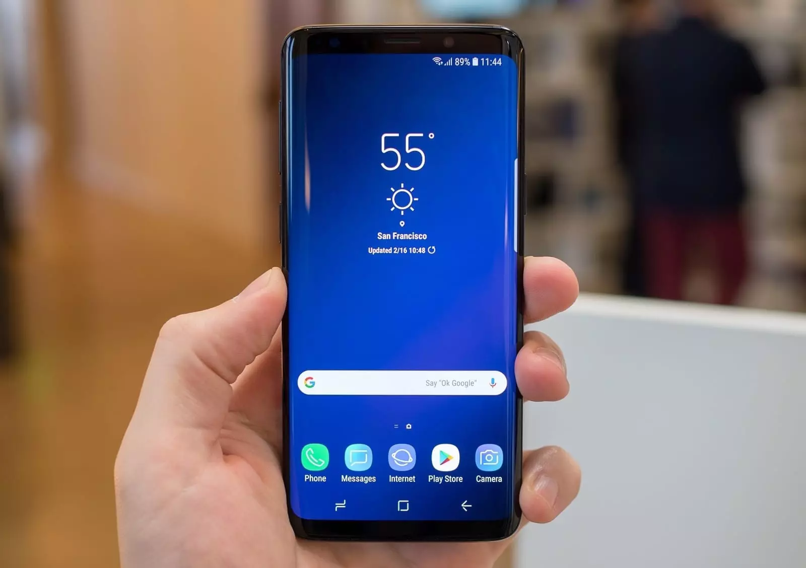 SAMSUNG GALAXY S9 انهارت crusively في تكلفة 21081_1