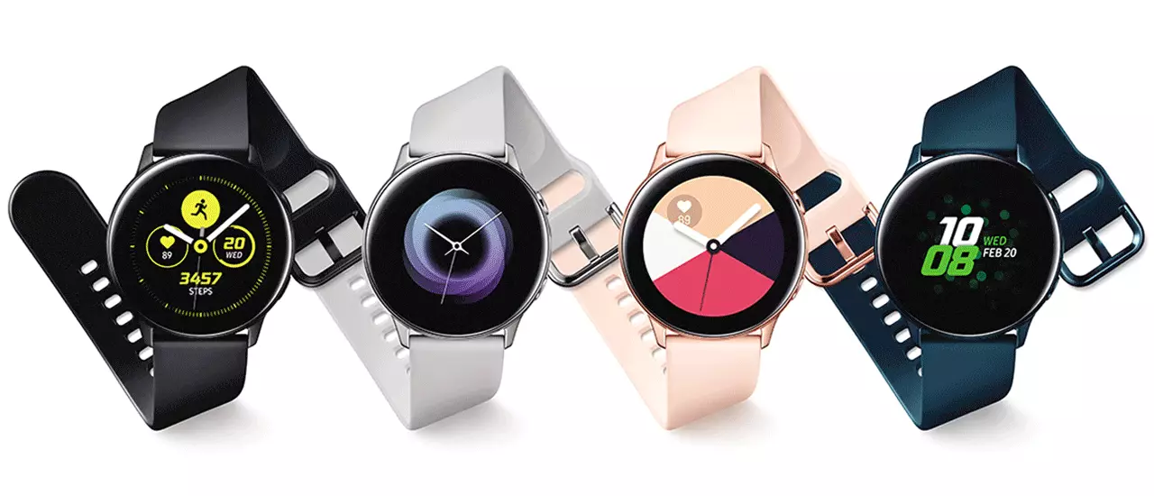 Anunciación Samsung Galaxy Watch activo - Reloxo intelixente moi bonito con pantalla de cor e caso fino 21570_3