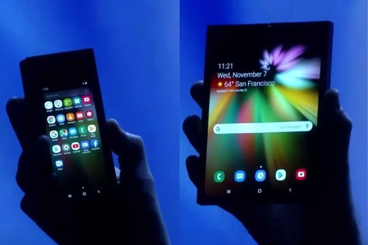 Samsung Galaxy Fold Smartphone Falls در دو نسخه کاهش می یابد: تفاوت ها 22277_1