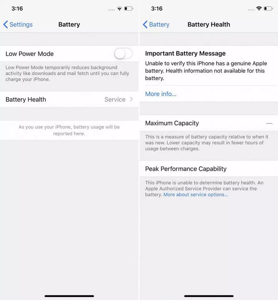 Apple ihagarika iPhone mugihe usimbuza bateri 22355_2