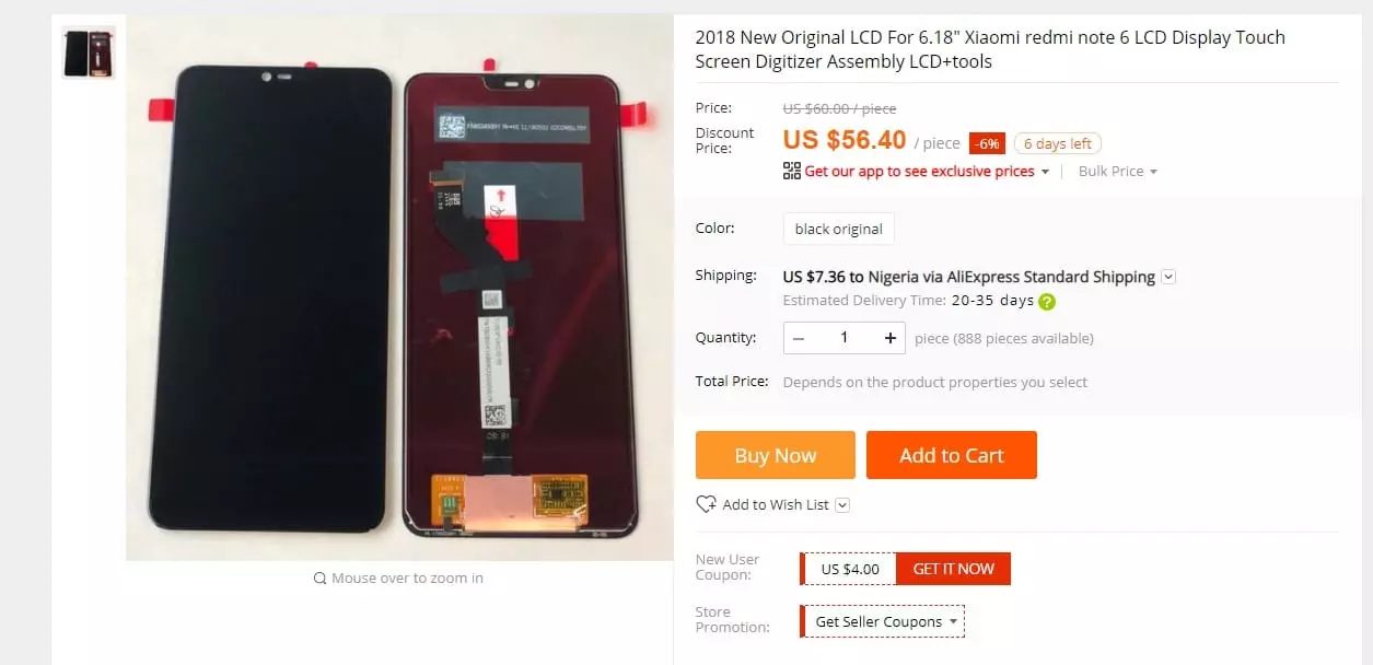 Xiaomi Redmi Note 6 eta Redmi 6 plus eskuragarri AliXPress-en 22534_3