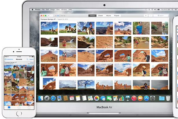 Yttranden om Internet Publikationer om den nya applikationen "Foto" i OS X 10.10.3