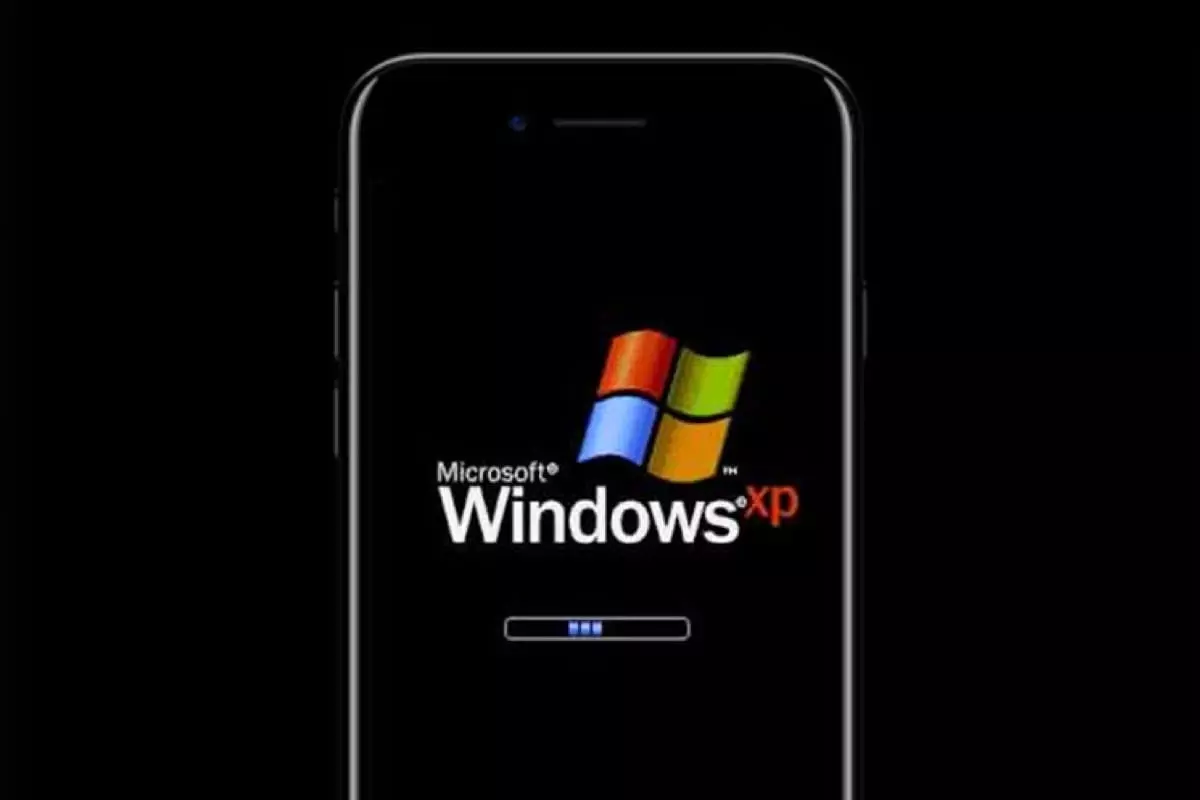 De vakmensen vonden een manier om Windows XP op de iPhone 7 uit te voeren