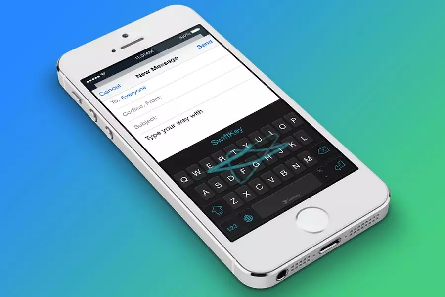 SwiftKey klavye pou iPhone ak iPad resevwa sipò nan lang Ris la