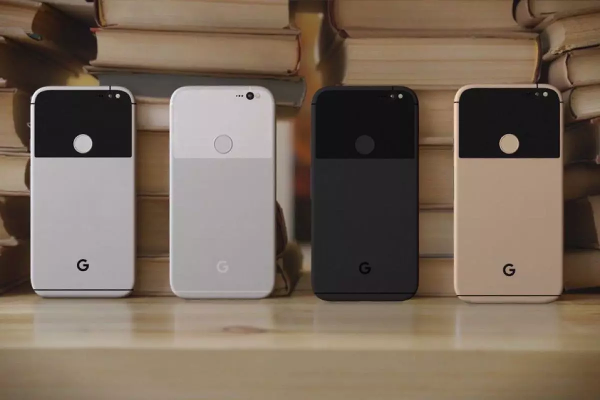 Ang mga smartphone ay nagdidisenyo ng Google Pixel at Pixel XL na nakumpirma ng mga spigen cover