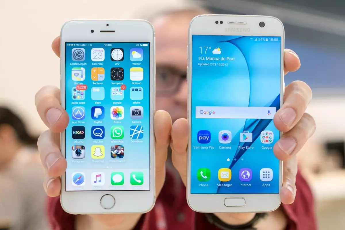 5 iphone 6s უპირატესობები Samsung Galaxy S7