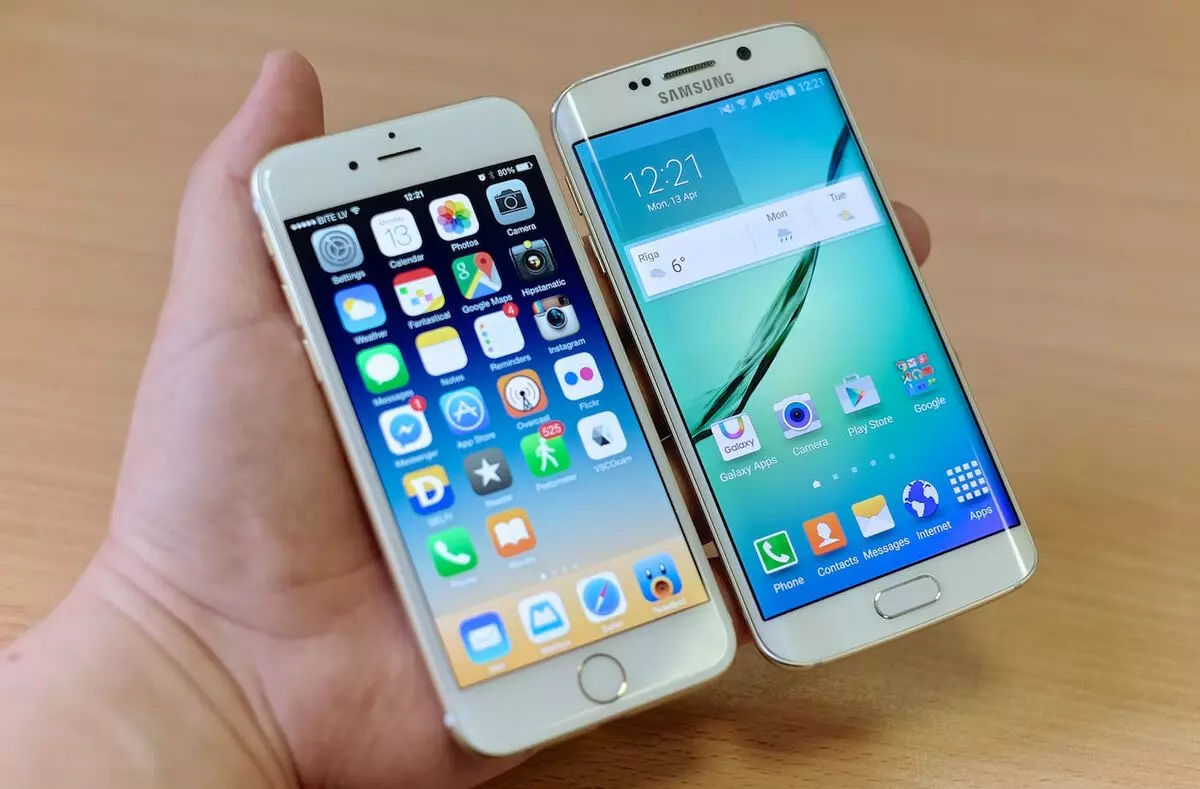 Apple iPhone 6S三星Galaxy S7 2