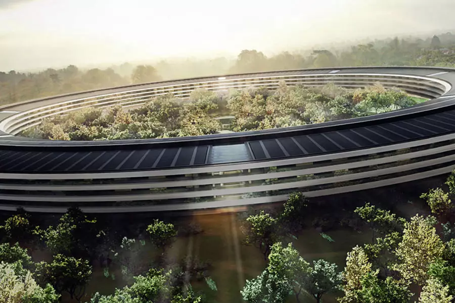 Apple ji malpera çêkirina Apple Campus 2-ê ji wêneyên fermî hatine weşandin